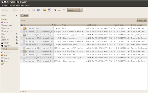 Nautilus Trash Information Plugin: Date Deleted And Original Location ~ Web Upd8: Ubuntu / Linux ...